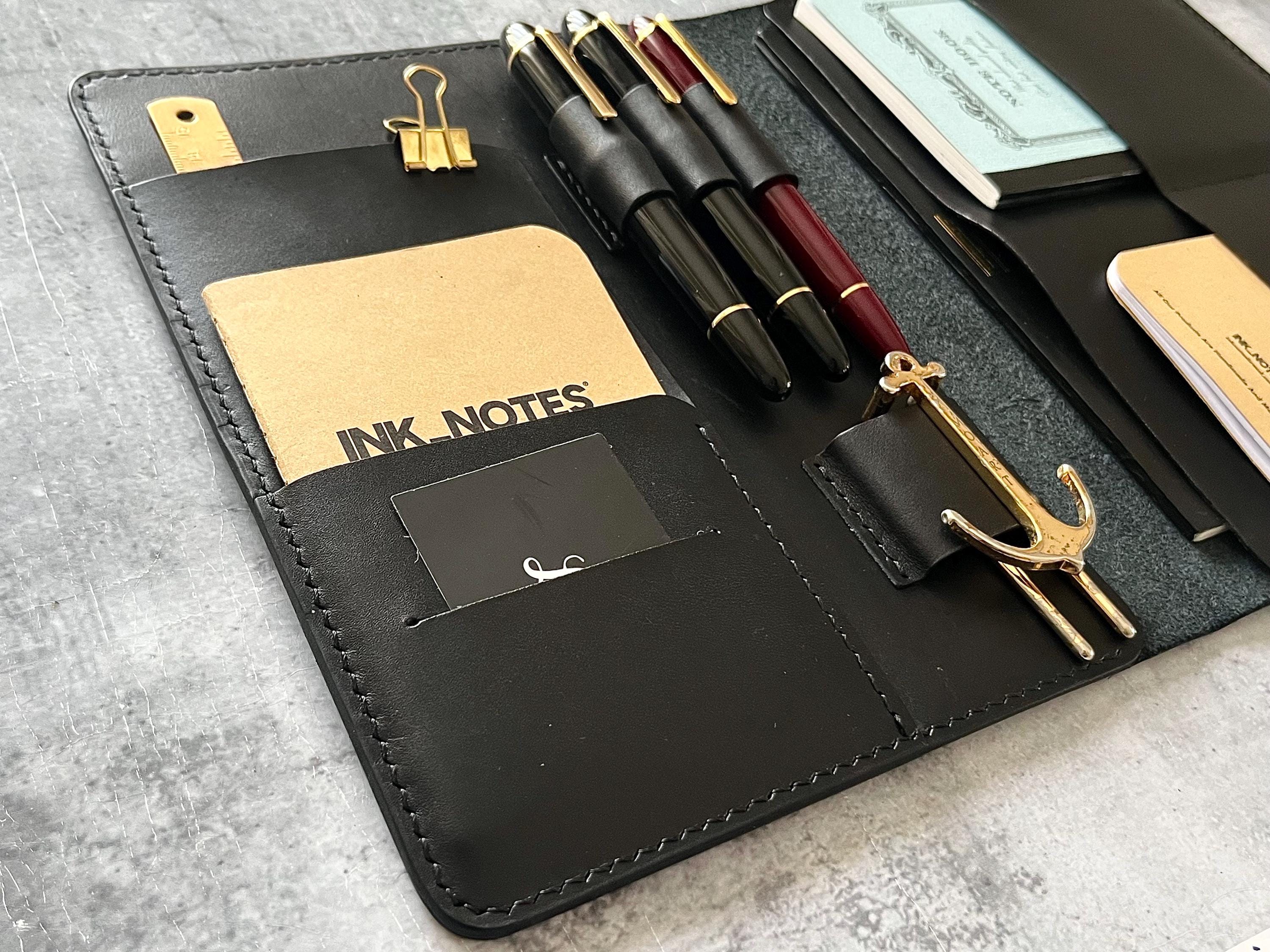 Leather Portfolio Case: iPad Mini and A5 Notebook Cover - Etsy