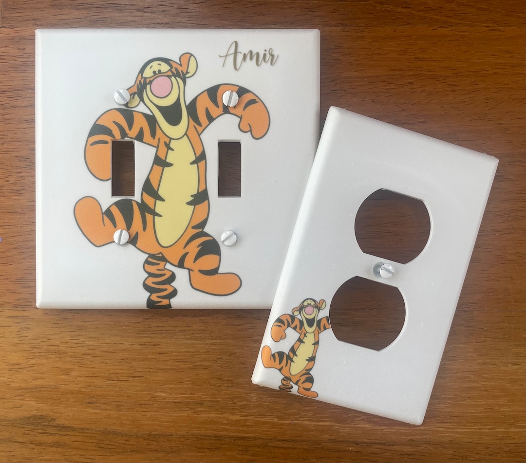 Classic Tigger Light Switch Plate Cover // PERSONALIZED // Vintage ...