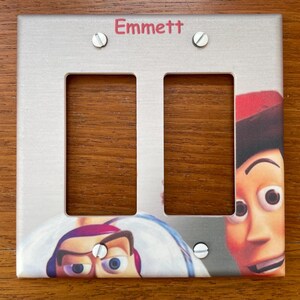 Toy Story Light Switch Plate Cover // Woody Buzz Lightyear ...