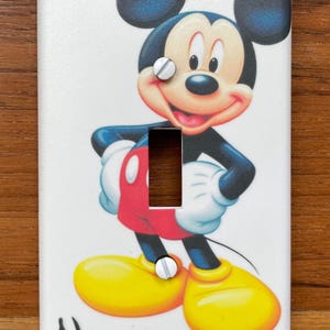 Mickey Mouse Light Switch Plate Cover // Personalized // FAST SHIP! - Etsy