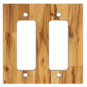 Hickory Wood Light Switch Plate Cover // FAUX Wood-like Image #14 - Etsy