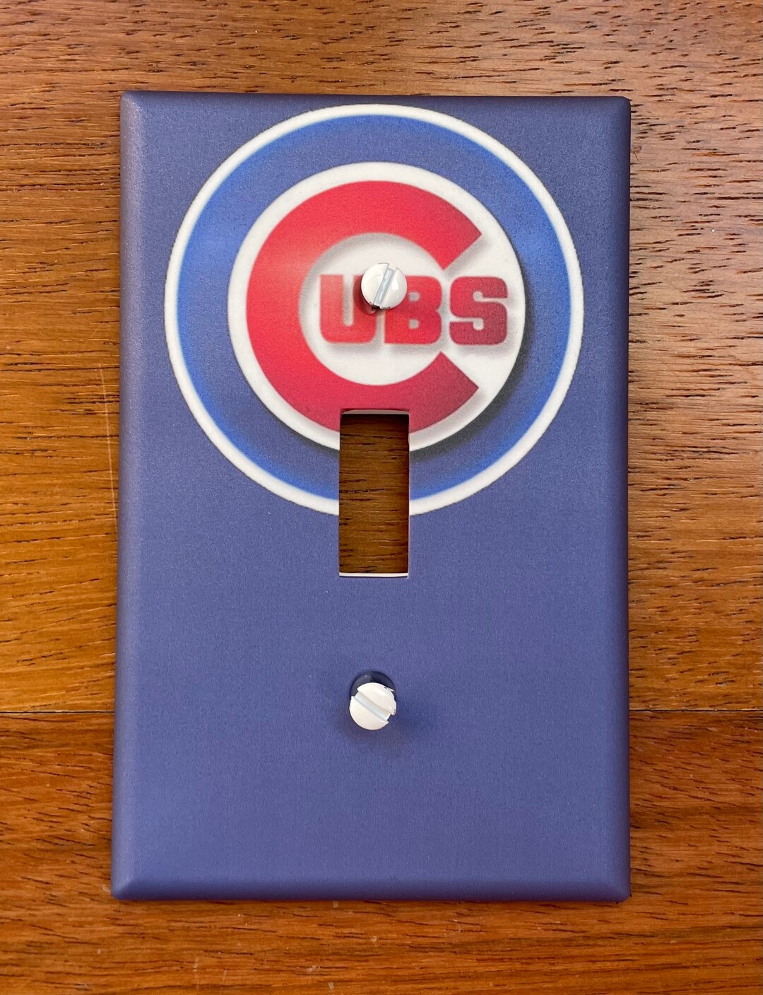 Chicago Cubs Light Switch Plate Cover // Super Baseball Fan Man Cave ...
