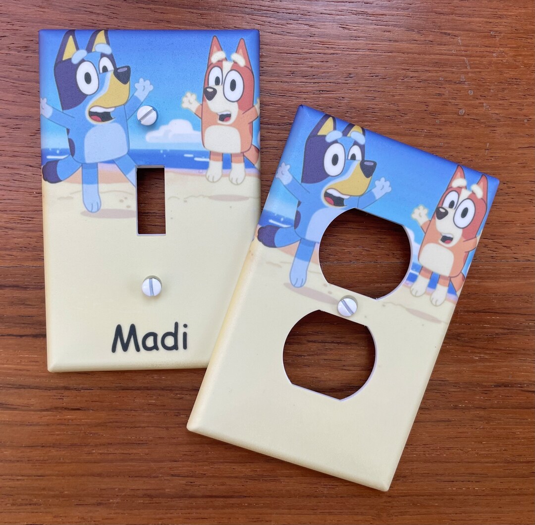 Bluey Light Switch Plate Cover // Children's Room Nursery ...