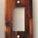 Rustic Brown Wood Light Switch Plate Cover // FAUX Wood-like - Etsy