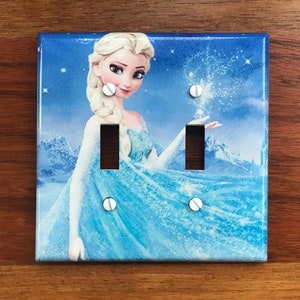 Frozen Elsa Light Switch Plate Cover // Girls Room Personalized // FAST ...