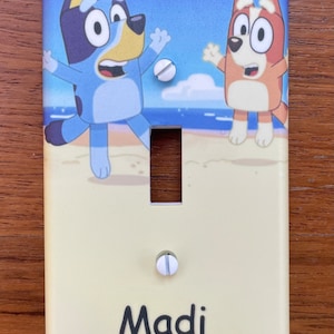 Bluey Light Switch Plate Cover // Children's Room Nursery ...