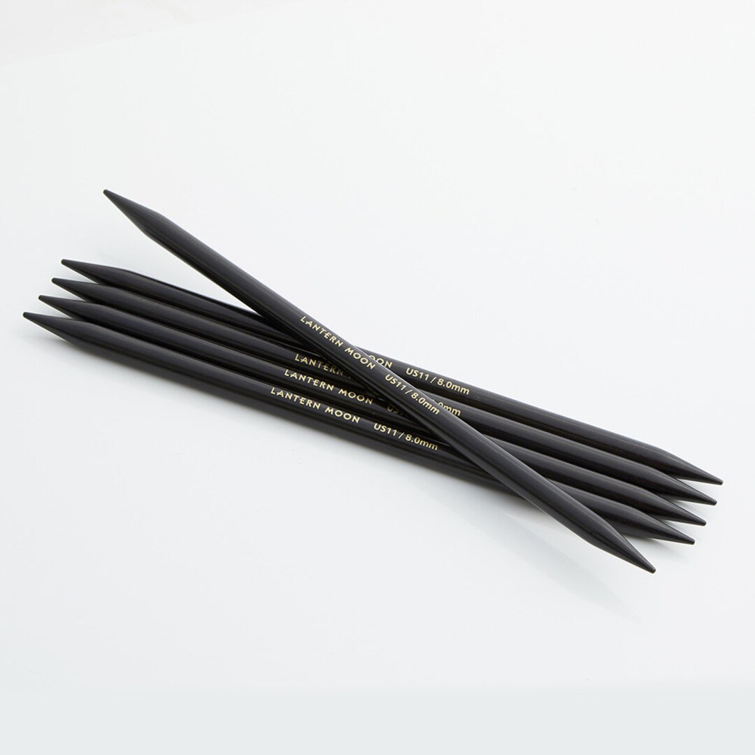 LANTERN MOON Needle Set 20 Cm Length Ebony Stable Smooth High Quality ...