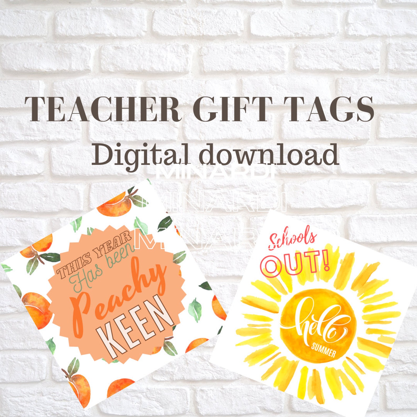 End of School Year Tags, Sun Gift Tags, Teacher Thank You, Last Day of ...