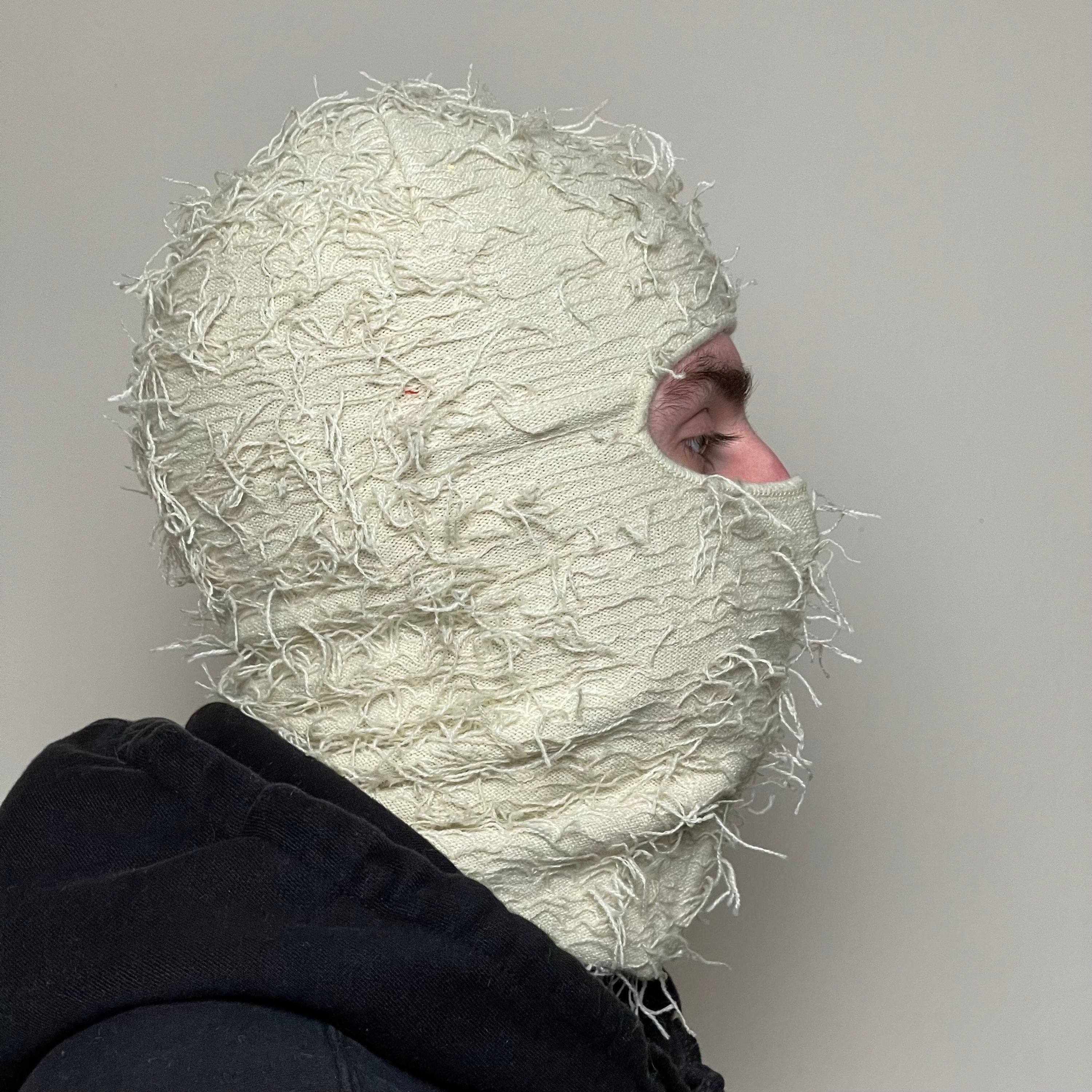 Distressed Balaclava | Knitted Balaclava | Yeat Balaclava | Face Ski ...