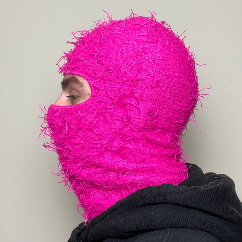 Distressed Balaclava Knitted Balaclava Yeat Balaclava Face Ski Mask Hot ...
