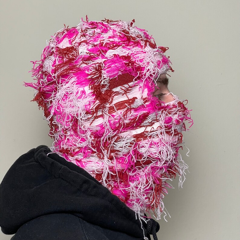 Distressed Balaclava | Knitted Balaclava | Yeat Balaclava | Face Ski ...