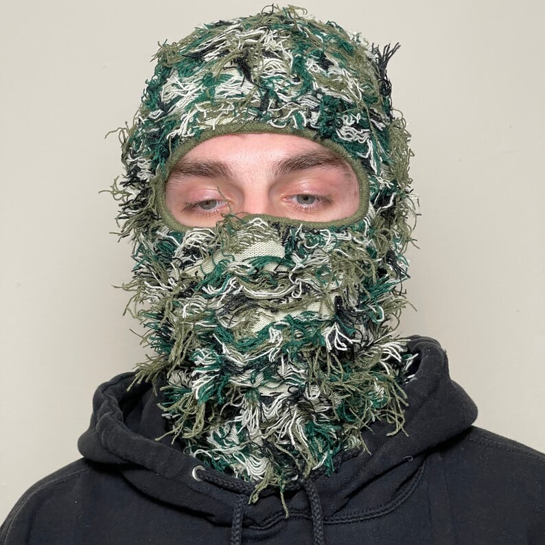 Distressed Balaclava | Knitted Balaclava | Yeat Balaclava | Face Ski ...