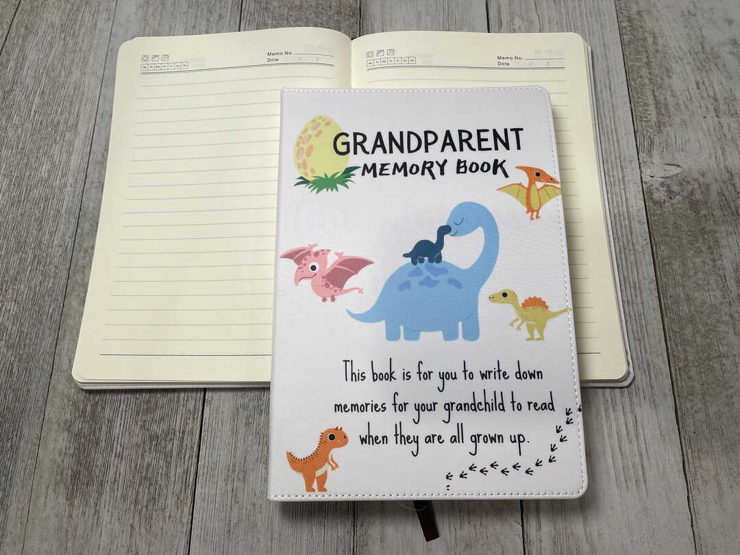 Baby Memory Book With Custom Name | New Grandmother Gift | Grandparent ...