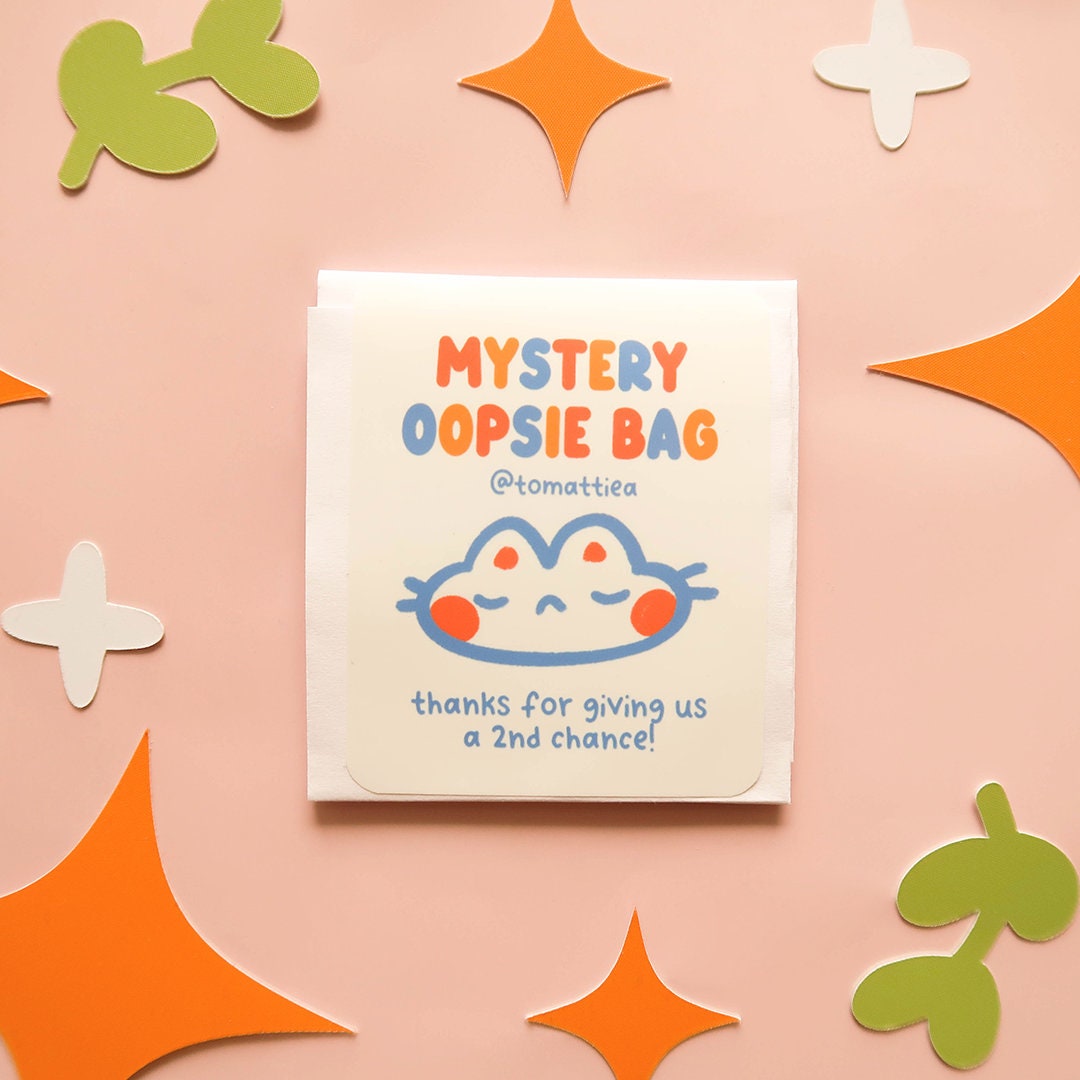 Mystery Oopsie B-grade Bag / Grab Bag / Random Bag / Stickers, Button ...