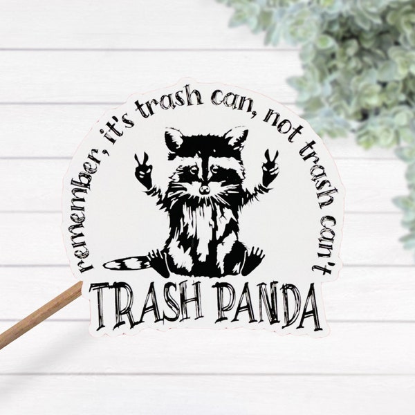 Trash Can Decal - Etsy