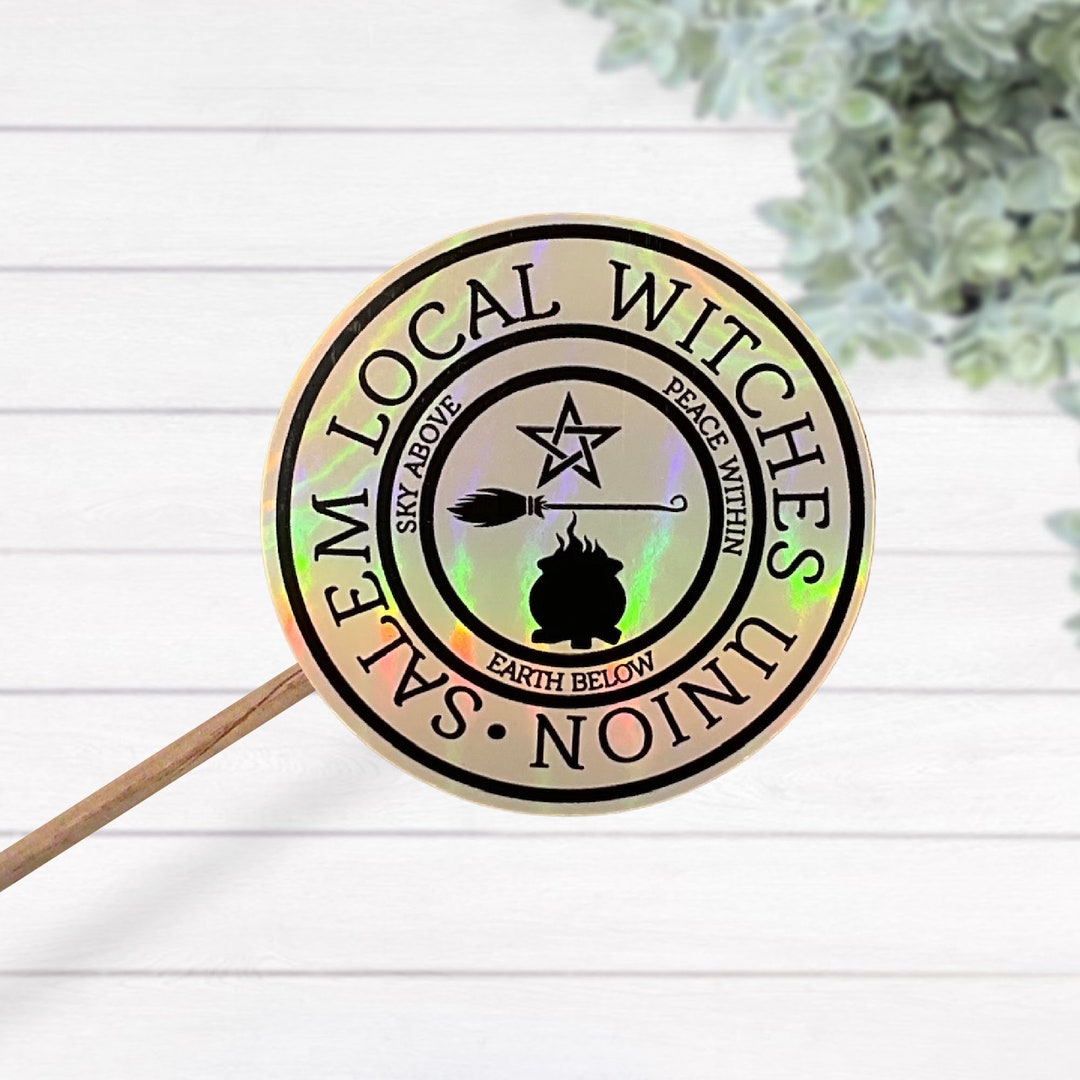 Local Witches Union Thermal Laminated Holographic Water Resistant Vinyl ...