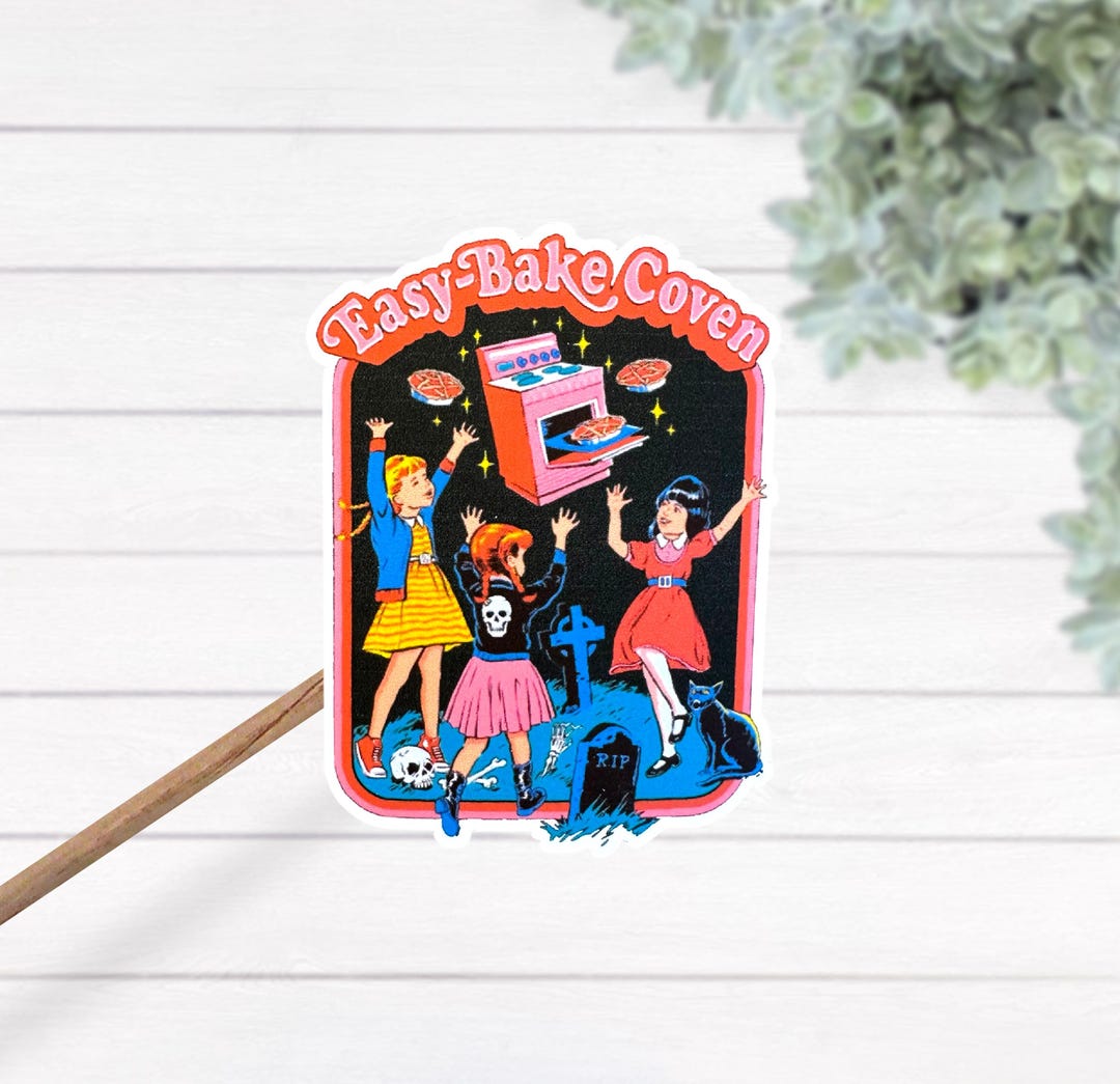 Vintage Style Easy Bake Coven Thermal Laminated Waterproof Sticker ...