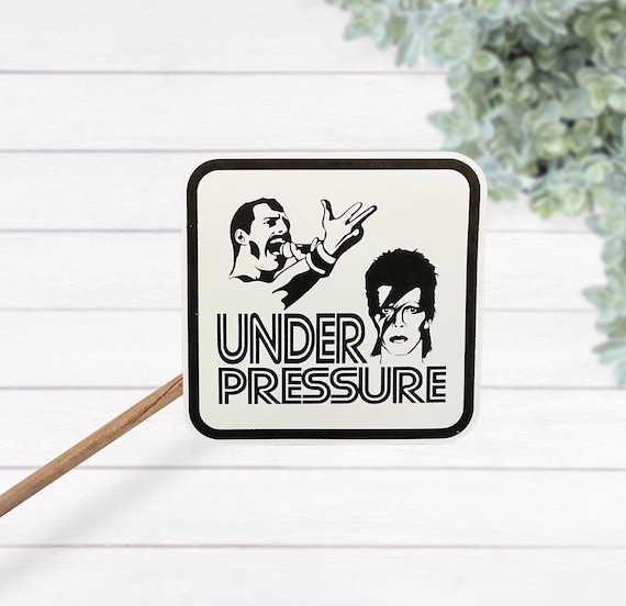 Freddie Mercury & David Bowie Under Pressure Sticker David - Etsy