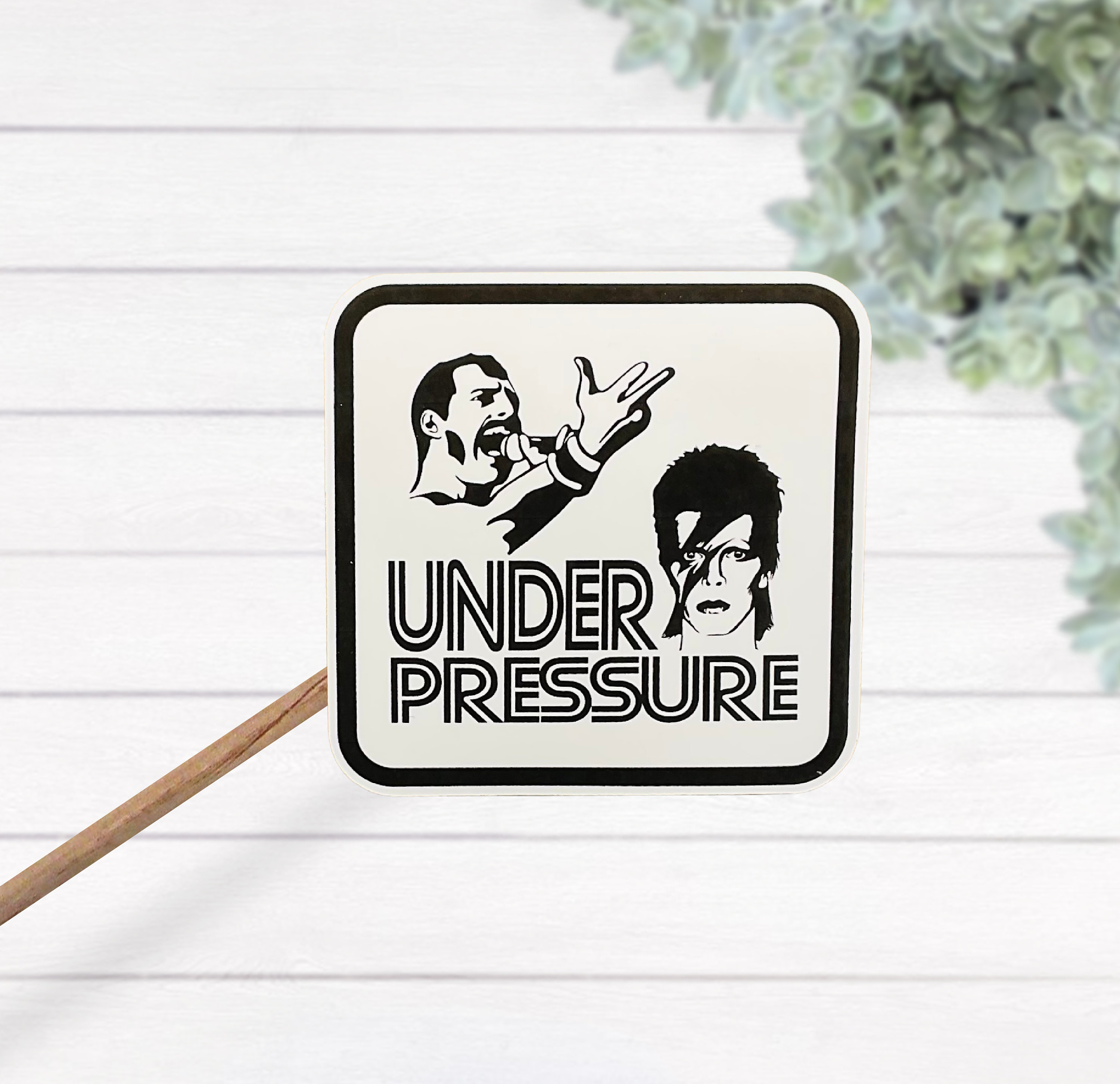 Freddie Mercury & David Bowie Under Pressure Sticker David - Etsy