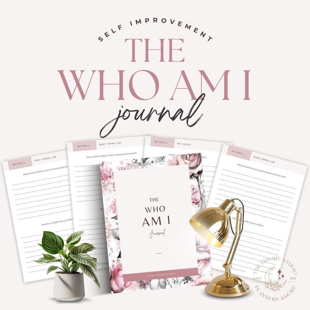 Who Am I Journal Self Discovery and Soul Searching Printable Self Help ...