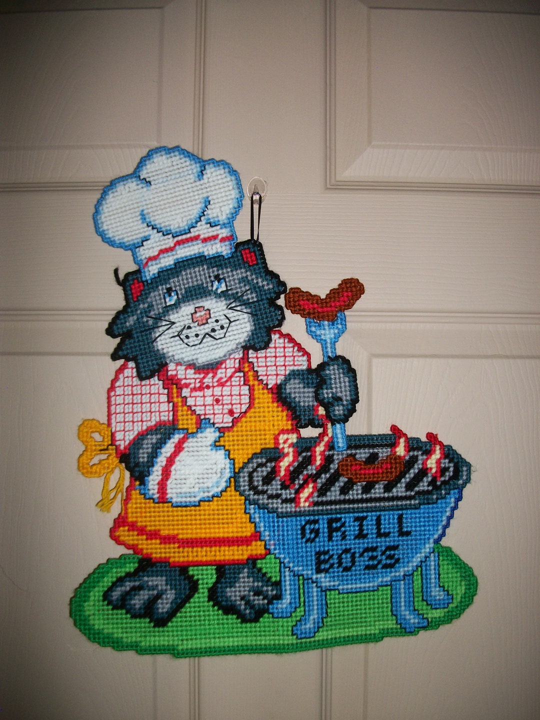 Grill Boss Plastic Canvas Sign - Etsy