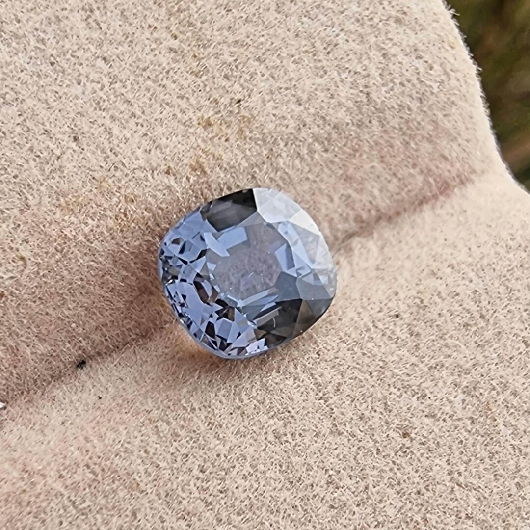 1.45 Carat• Grey Spinel• Burma Origin• Natural Unheated Untreated ...