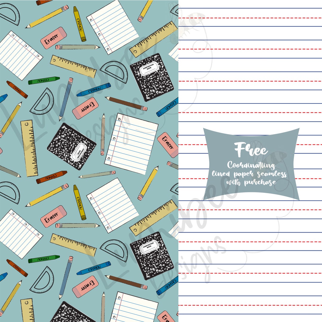 Boy Seamless File Back to School // Back to School Seamless School ...