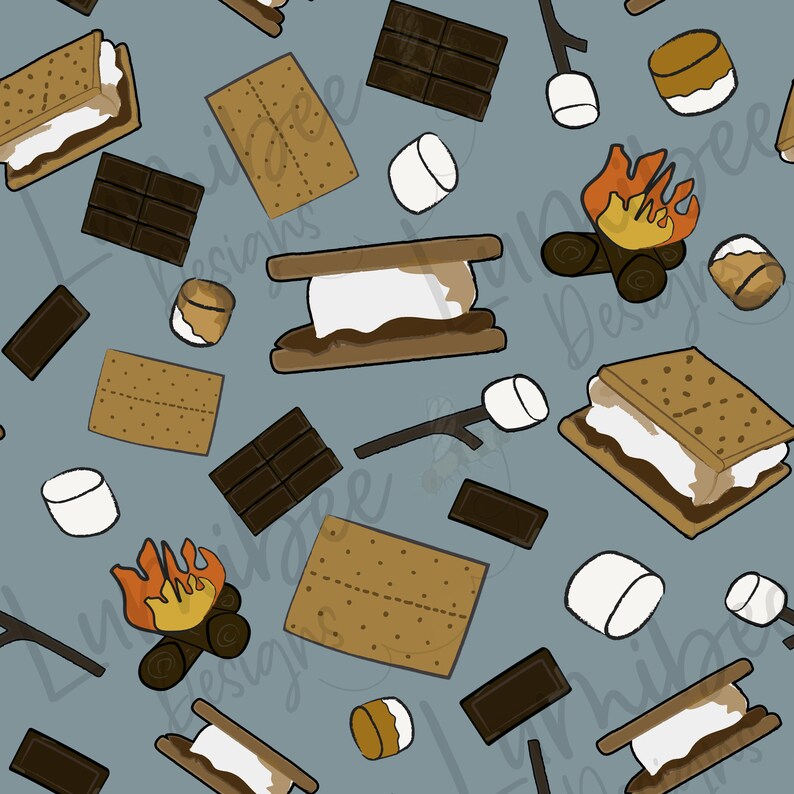 Summer Boy Seamless File // Smores Seamless File // Summer Neutral ...