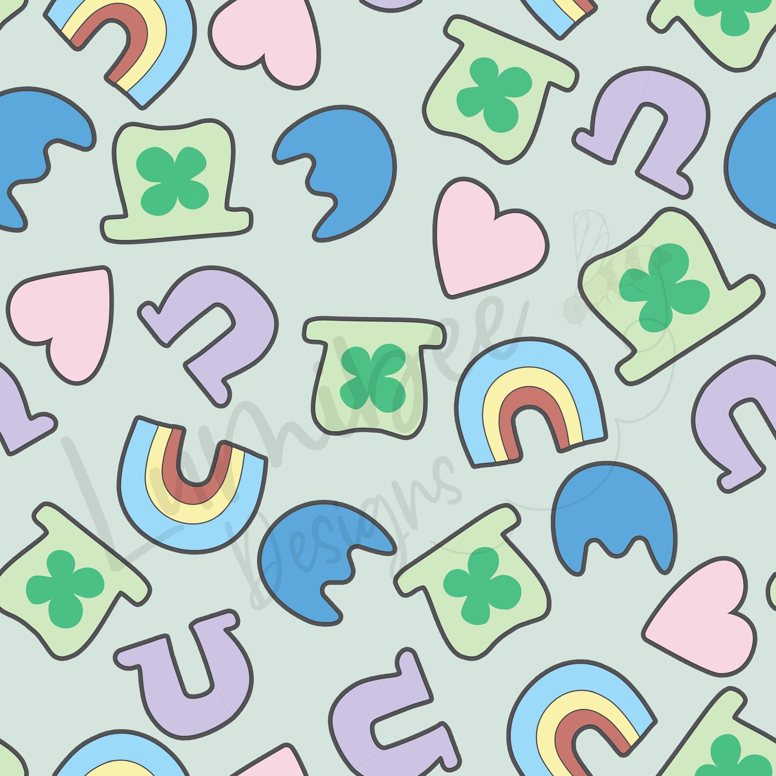 St. Patrick's Day Seamless File // Lucky Charm // St. Patrick's ...