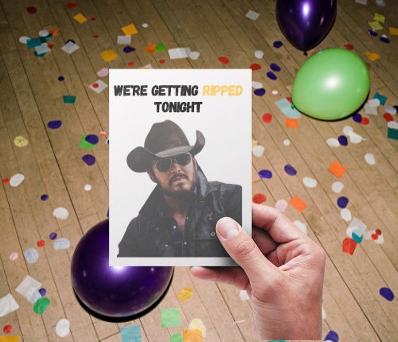 Yellowstone Rip Wheeler Birthday Card | Etsy