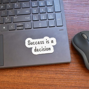 Success is A Decision Motivational Personal Development Holographic Die ...