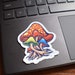 Cool Mushroom Sticker Pack of 2 Die Cut Laminated Vinyl Stickers - Etsy