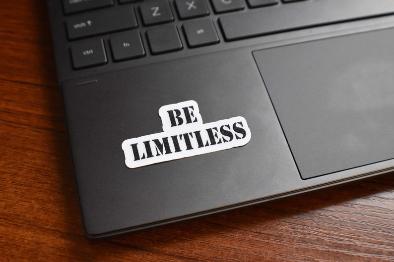 Be Limitless Stencil Style Motivational Entrepreneur Die Cut - Etsy