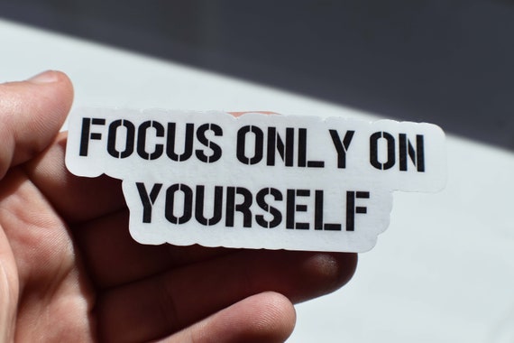 Focus Only on Yourself Stencil Style Personal Development Die - Etsy