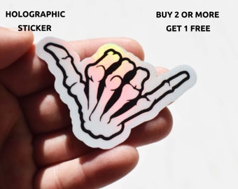 Shaka Skeleton Hand Car Sticker Decal Window Sticker - Etsy