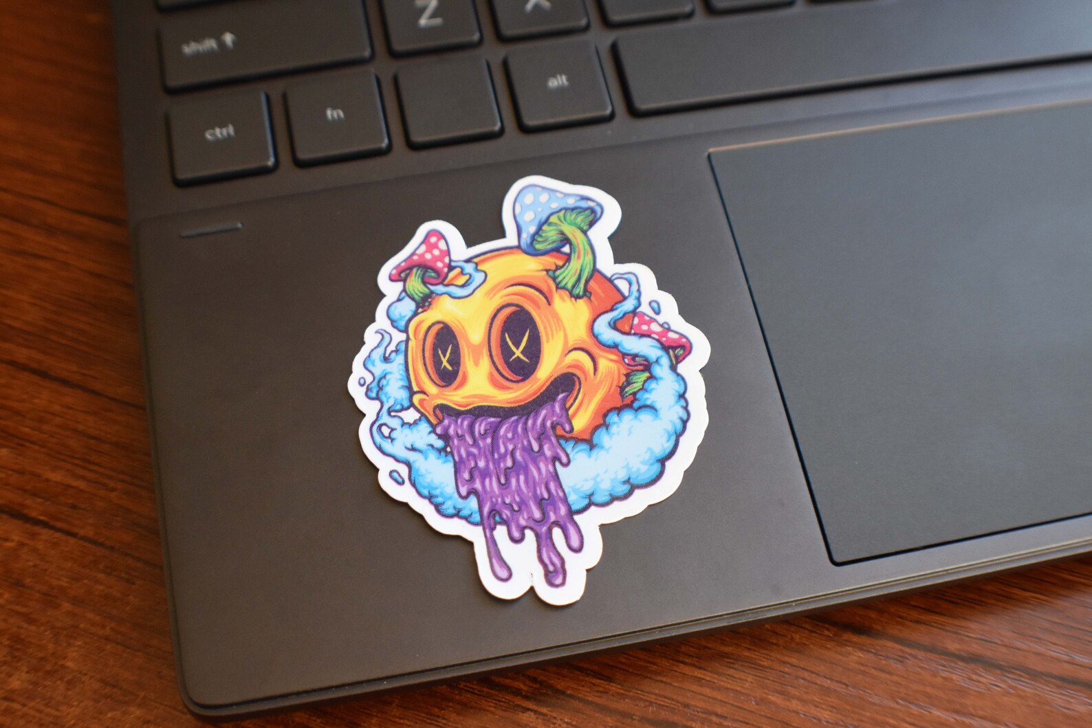 Cool Psychedelic Skull Sticker Pack of 2 Die Cut Laminated - Etsy