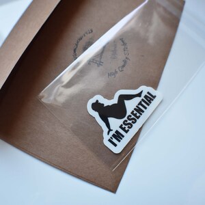 I'm Essential Funny Truck Driver Transparent Die Cut Vinyl Laminated ...