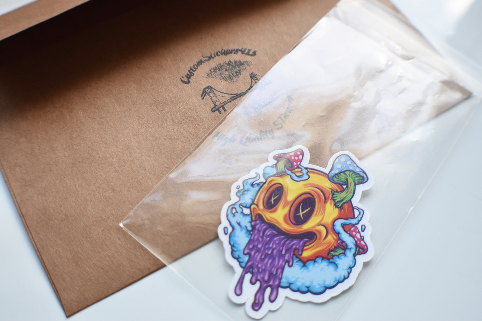 Psychedelic Smiley Face Die Cut Laminated Sticker - Etsy