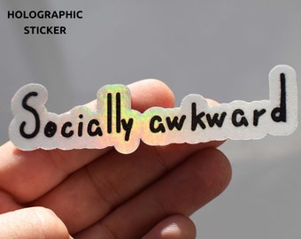 Awkward Sticker - Etsy