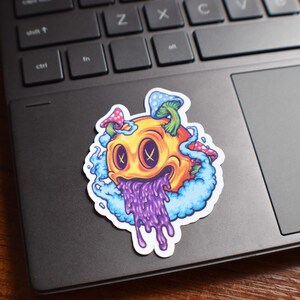 Cool Psychedelic Sticker Pack of 7 Die Cut Laminated Vinyl Stickers - Etsy