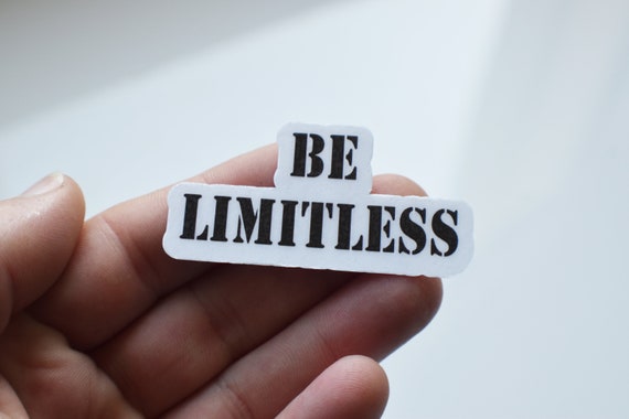 Be Limitless Stencil Style Motivational Entrepreneur Die Cut - Etsy