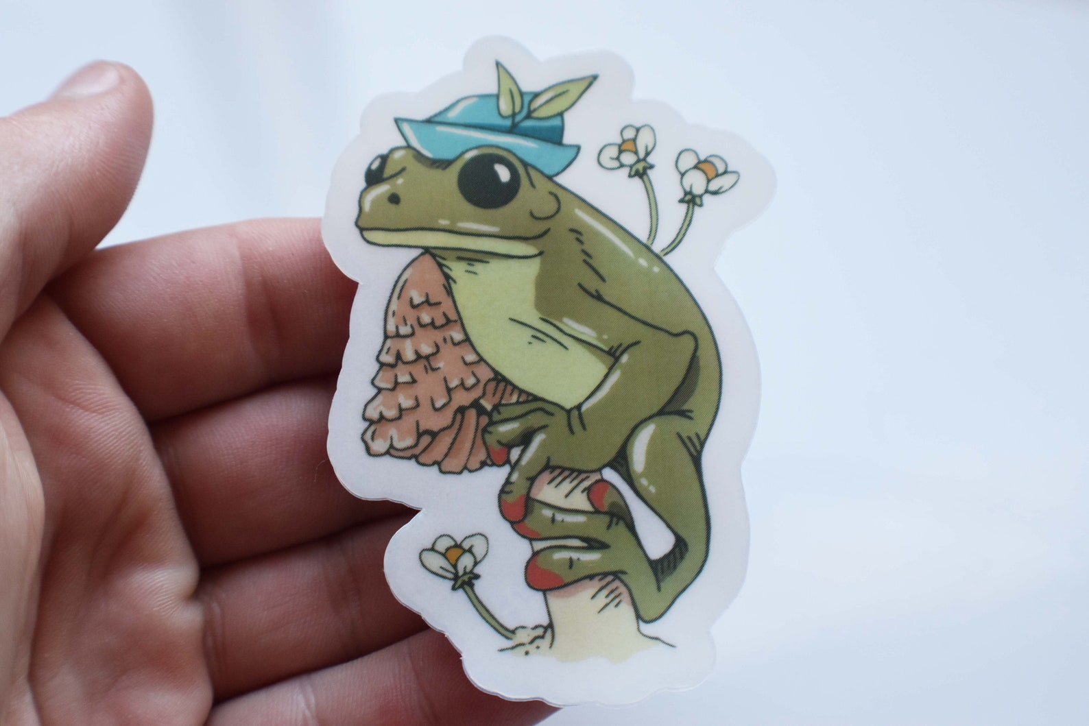 Frog Toad Sticker Pack of 5 Transparent Die Cut Vinyl - Etsy