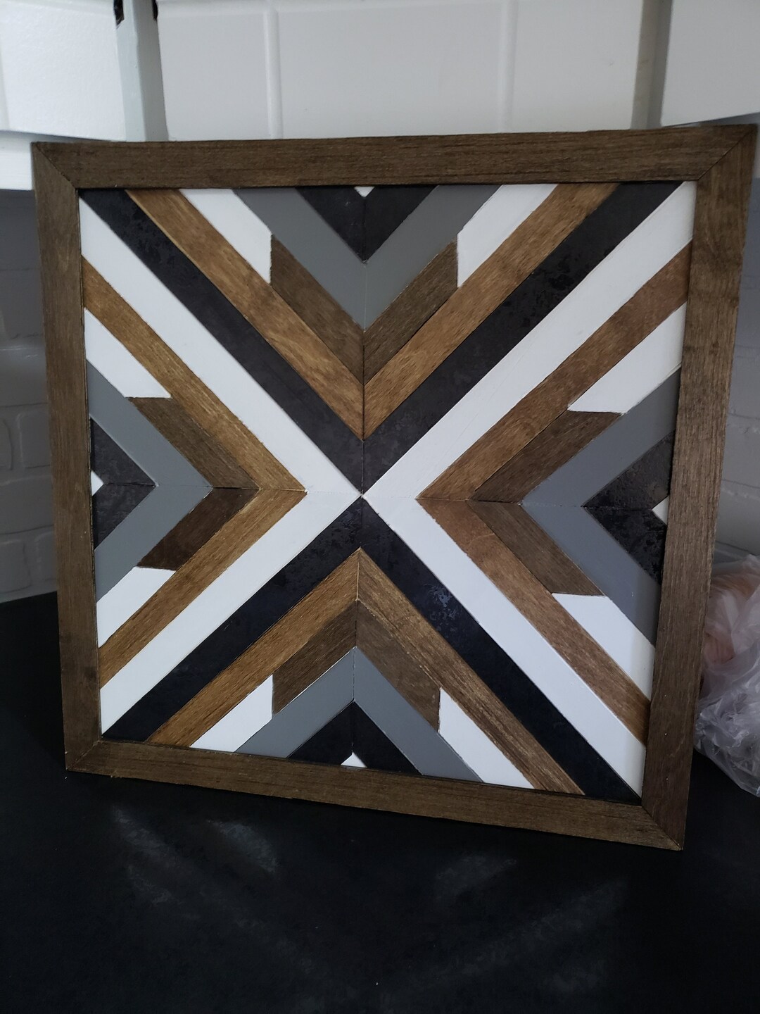 Geometric Wood Wall Art - Etsy
