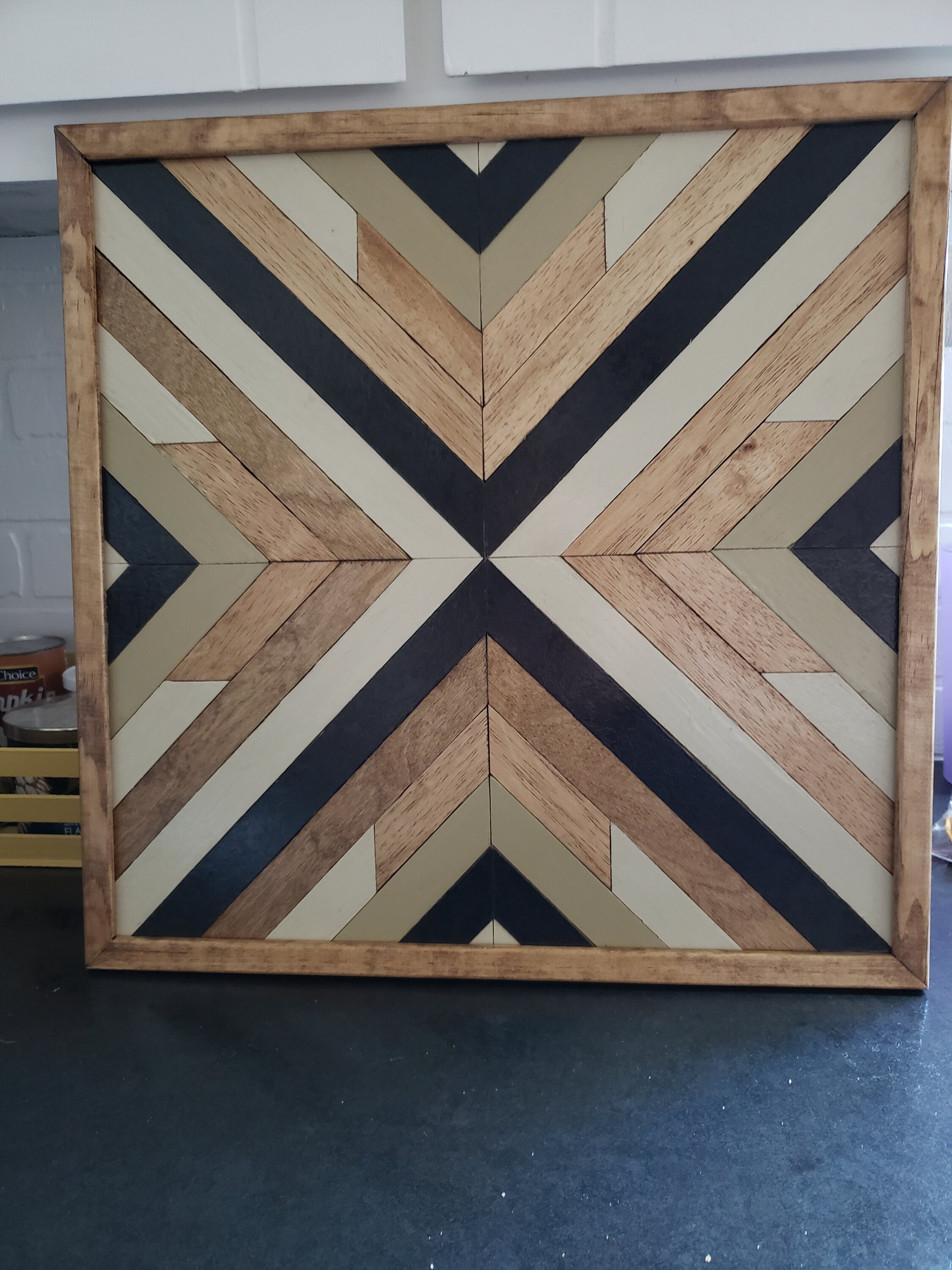 Geometric Wood Wall Art - Etsy