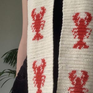Lobster Scarf Crochet Pattern | Tapestry Crochet | Winter Autumn ...