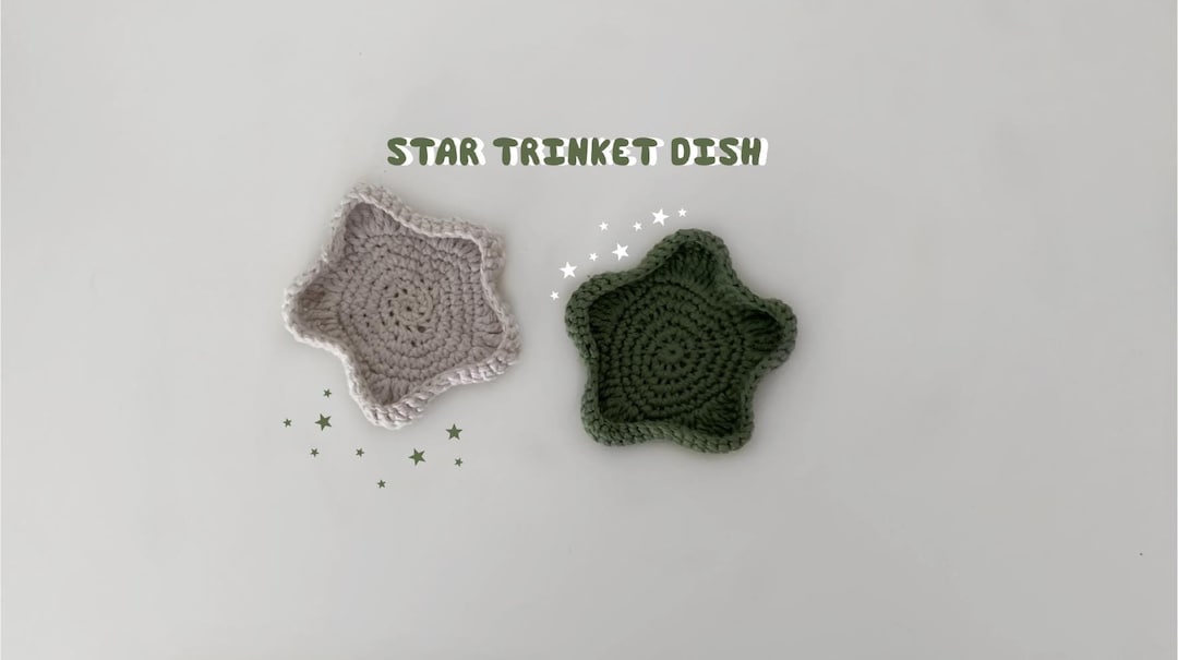 Star Shaped Trinket Dish | Crochet Pattern | Handmade Decor | Beginner ...