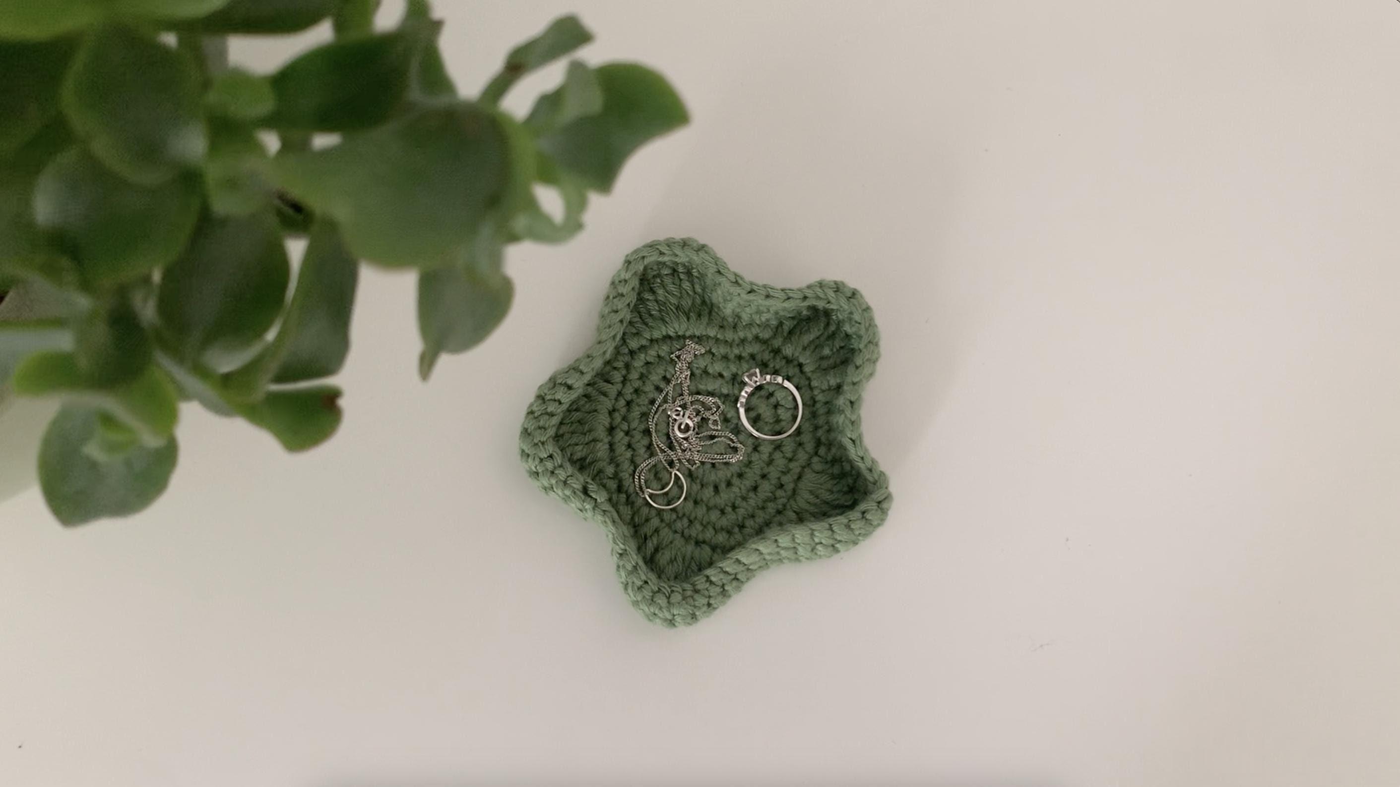 Star Shaped Trinket Dish | Crochet Pattern | Handmade Decor | Beginner ...