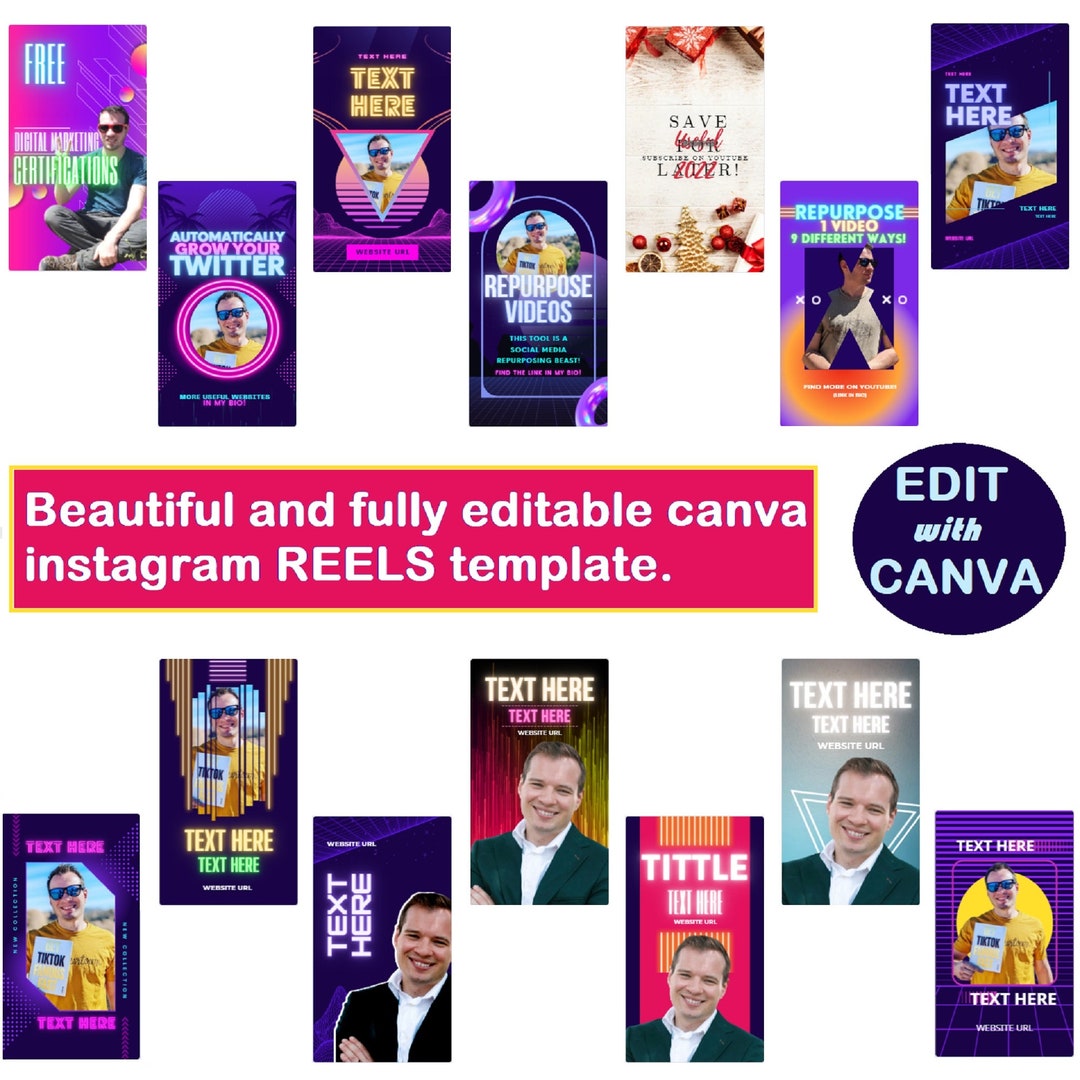 Instagram Reels Cover Templates Custom Canva Template for Minimal ...