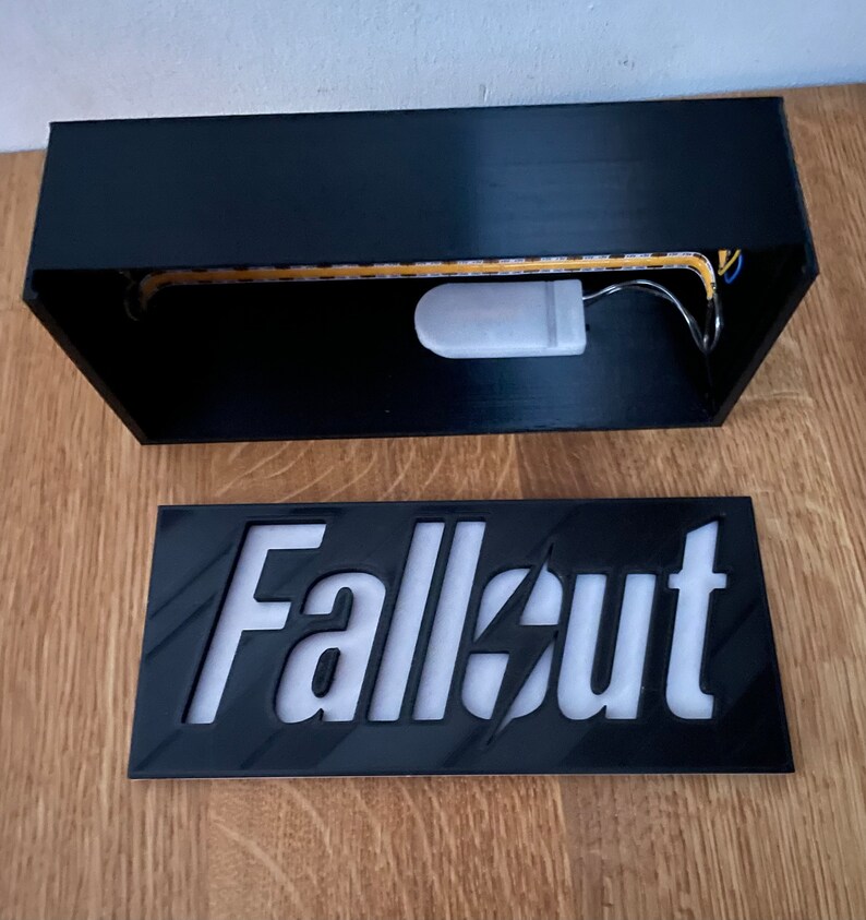 3D Printed Fallout Light Box Night Light Character Light Box LED Lights ...