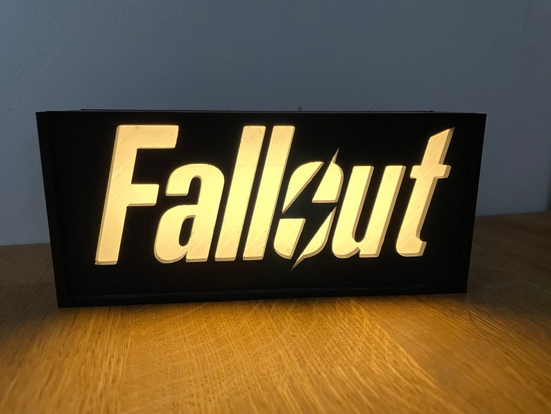 3D Printed Fallout Light Box Night Light Character Light Box LED Lights ...